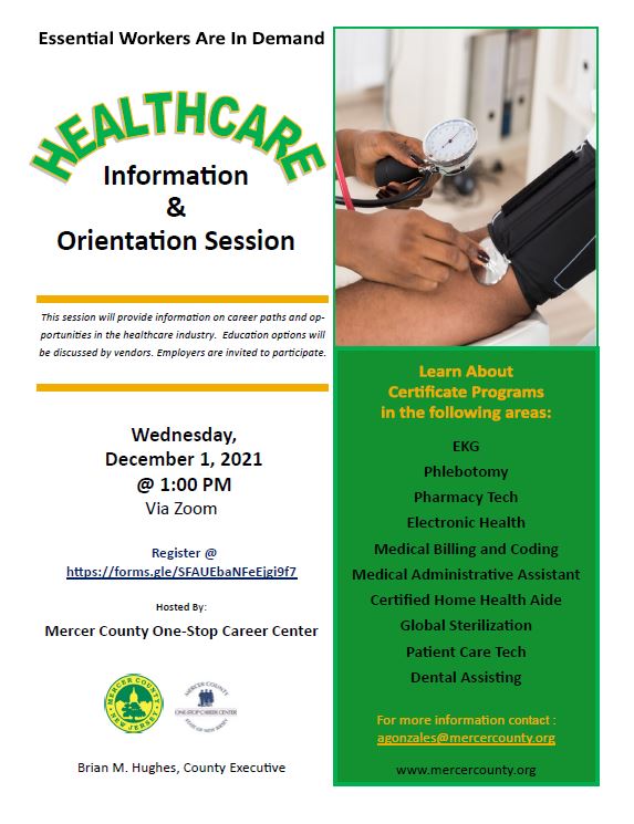 Healthcare Information and Orientation Session - Trenton Housing ...