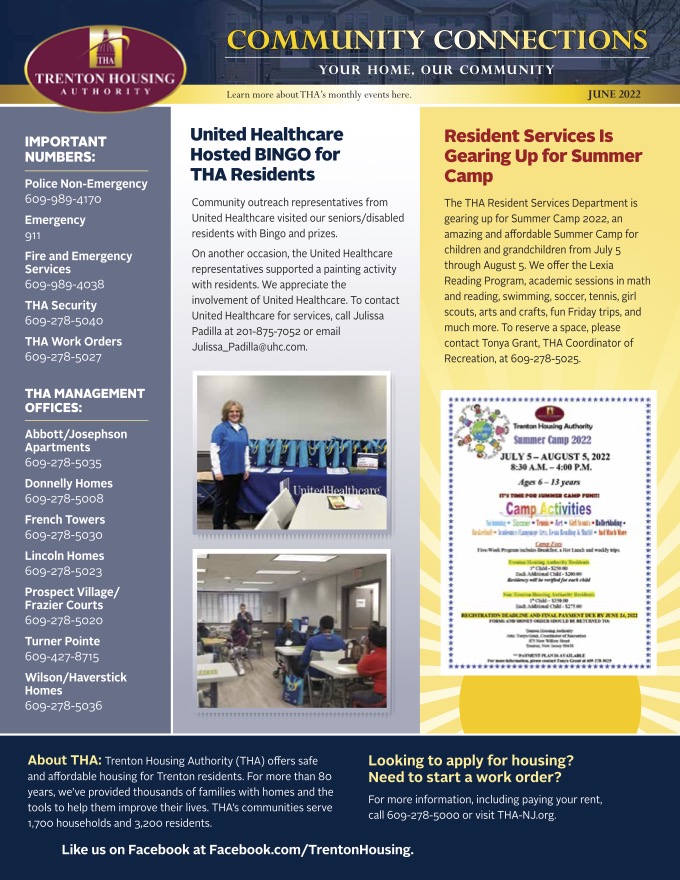Our Newsletters - Trenton Housing Authority (THA)